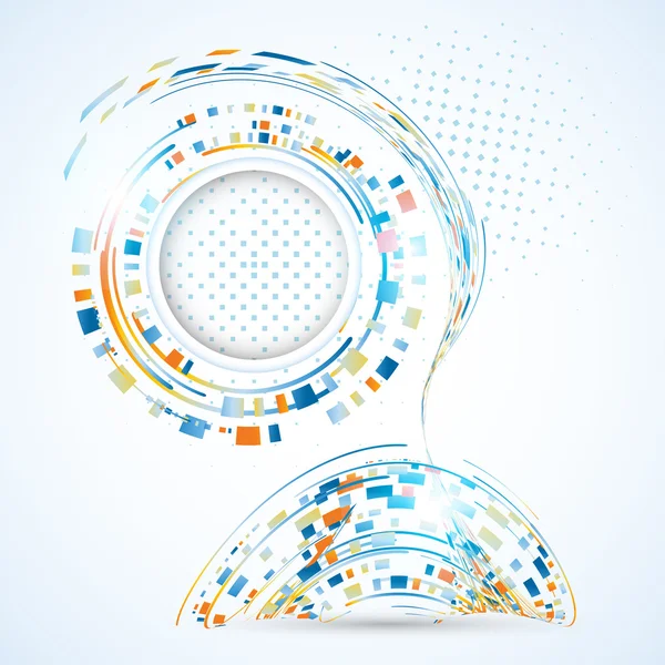 Abstract technology circle vector background Stock Vector Image by ©VikaSuh #25447127