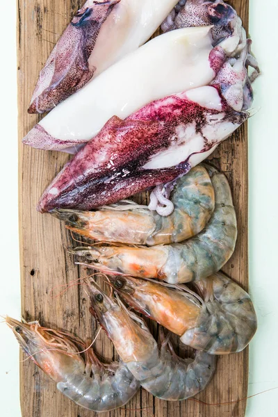 Mixed Seafood Contain Octopus Prawns Calamari Squids Seafood Meat ...