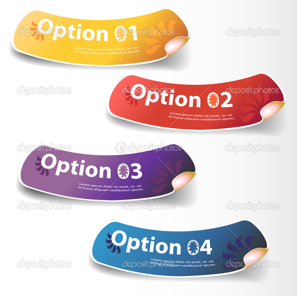 Set of colorful Vector sticker. eps 10 Stock Vector Image by ...