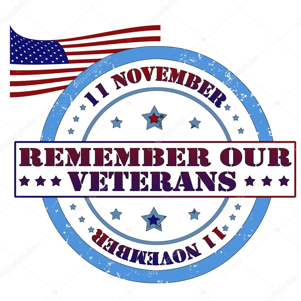Remember our veterans stamp Stock Vector Image by ©oooPRADAooo #45319771