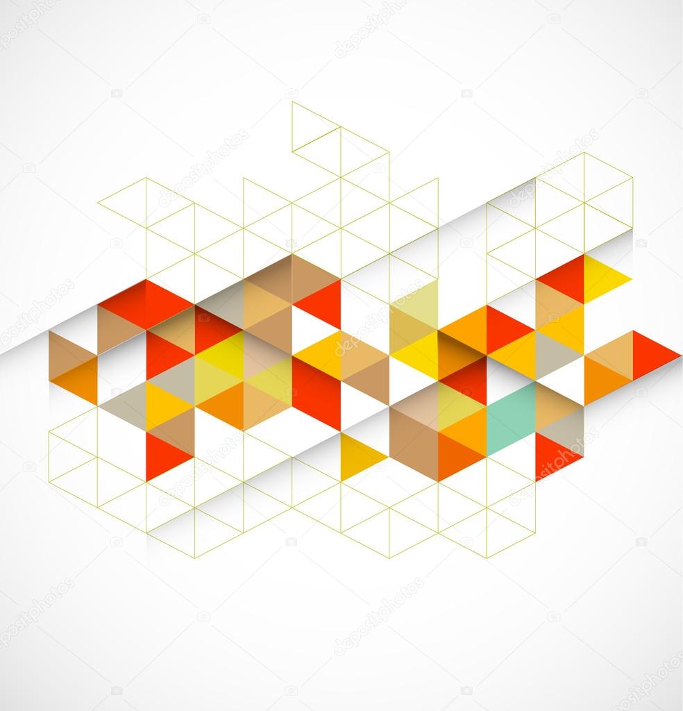 Abstract colorful modern geometric template and space for text, vector ...