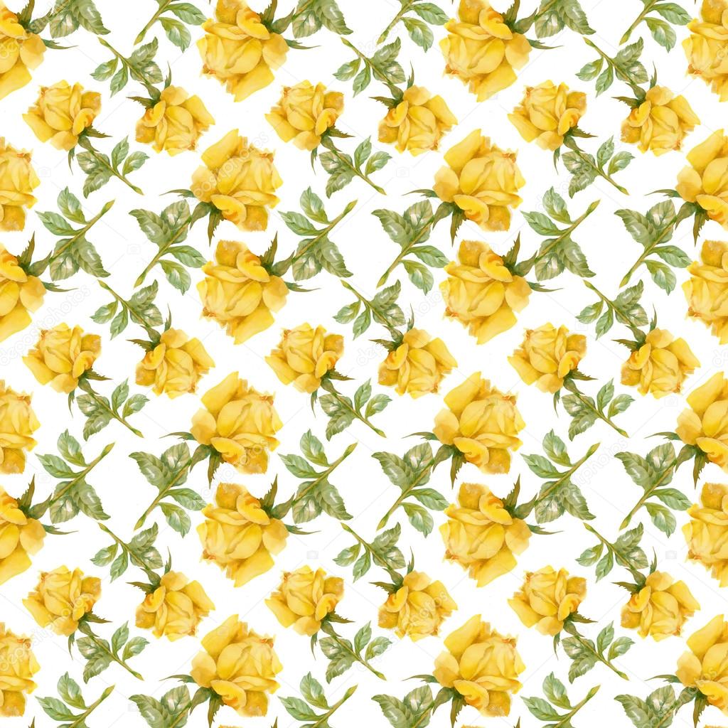 Yellow Roses pattern Stock Photo by ©Kostan-PROFF 45735375
