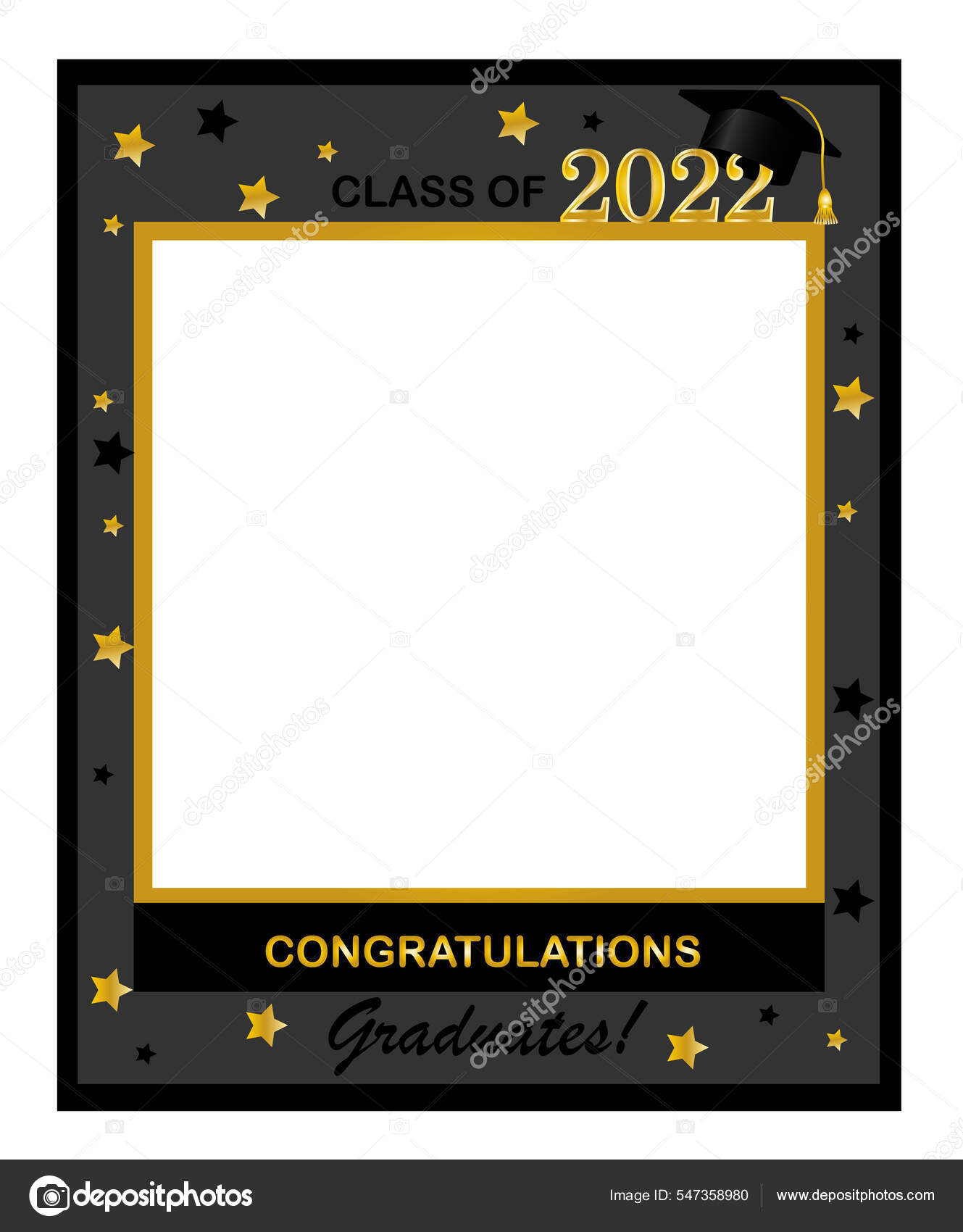 Class 2022 Props Prom Photo Studio Photo Frame Graduates Cap Stock ...