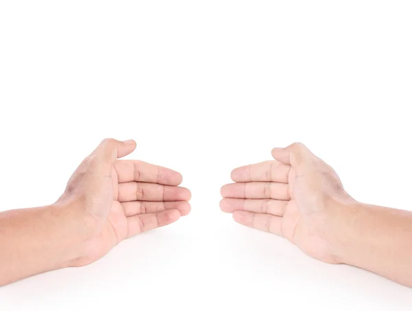 Open palm a hand gesture isolated on Stock Photo by ©aeydenphumi 64485291