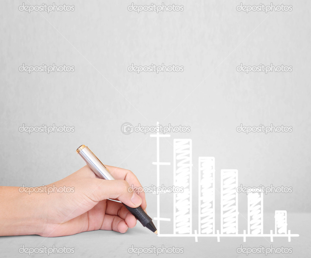 Drawing a graph — Stock Photo © aeydenphumi #43587795