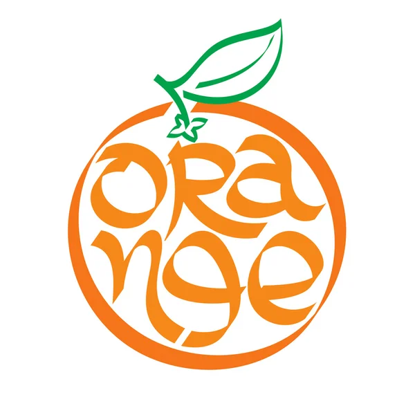 Orange calligraphy Vector Art Stock Images | Depositphotos