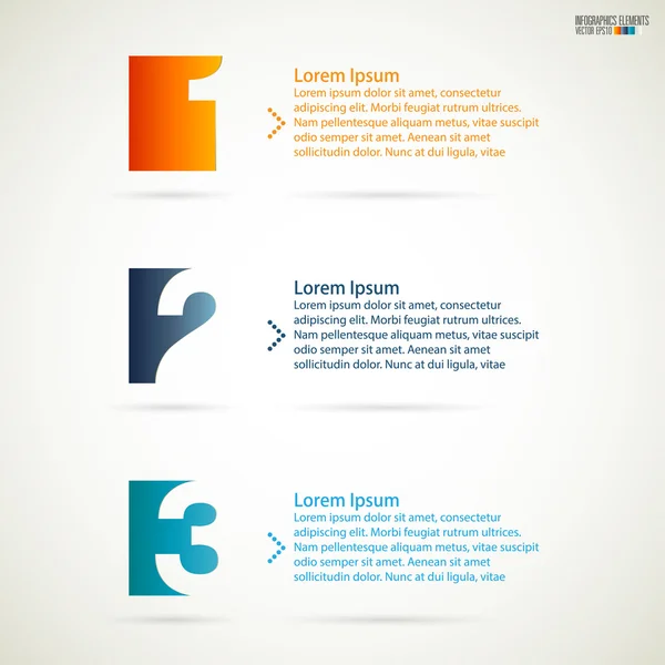Bright infographic arrows — Stock Vector © piccola #32406215