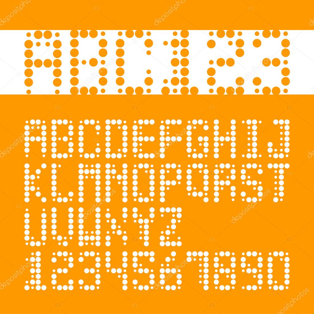 Alphabetic fonts and numbers Stock Vector Image by ©wimstock #46948221