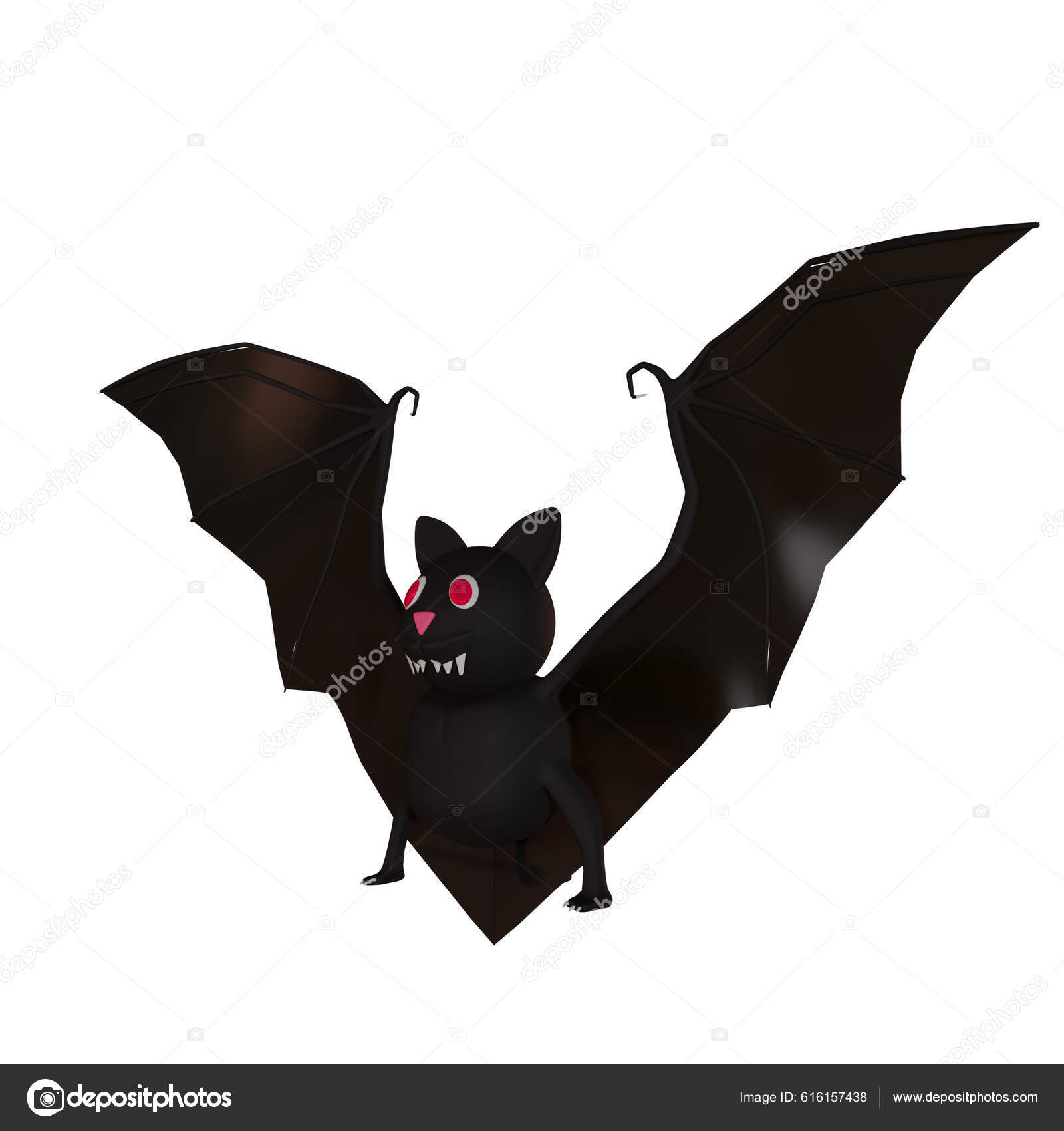 Scary Cartoon Halloween Bats