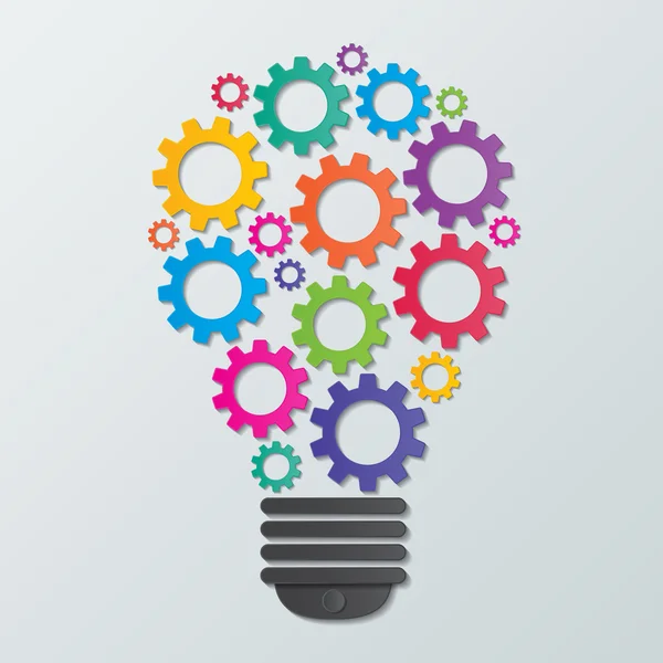 Light bulb gear Vector Art Stock Images | Depositphotos