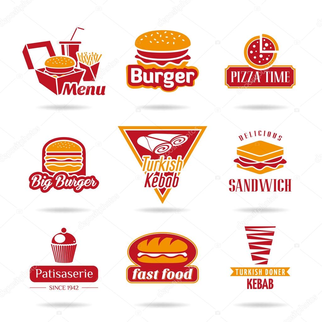 Fast food icons — Stock Vector © erryan #47007787