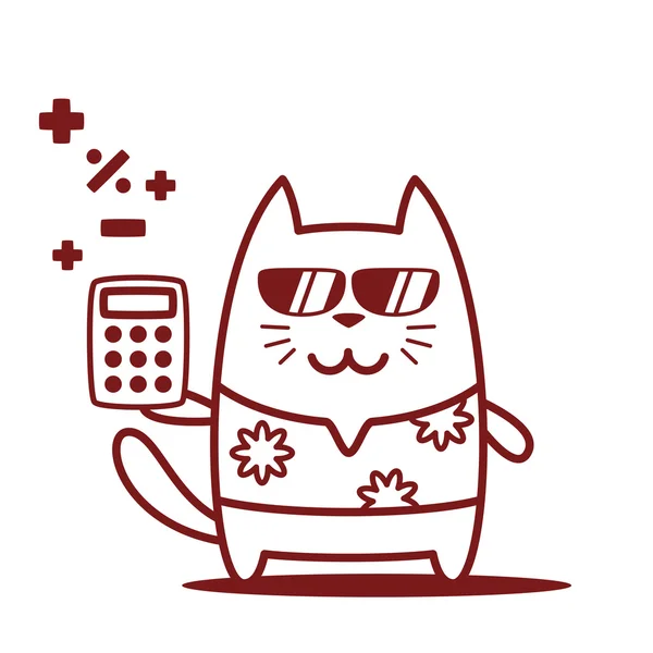 23,563,872 Кот калькулятор Vector Images | Depositphotos