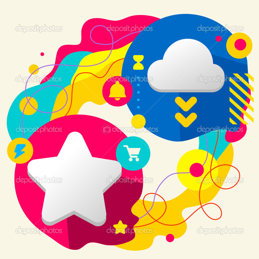 Star and cloud Stock Vector by ©wowomnom 45011757