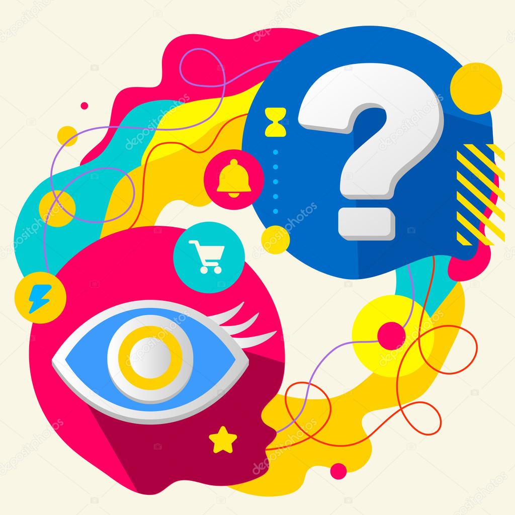 Eye and question mark Stock Vector Image by ©wowomnom #45012463