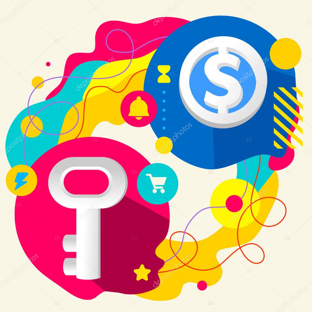 Key and dollar sign Stock Vector Image by ©wowomnom #45012957