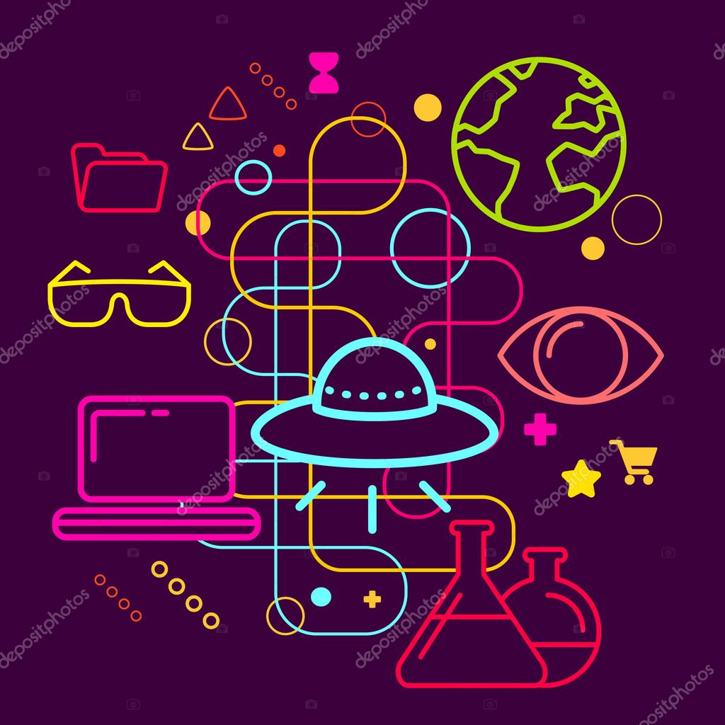 Symbols of secret and mysterious Stock Vector by ©wowomnom 45017173