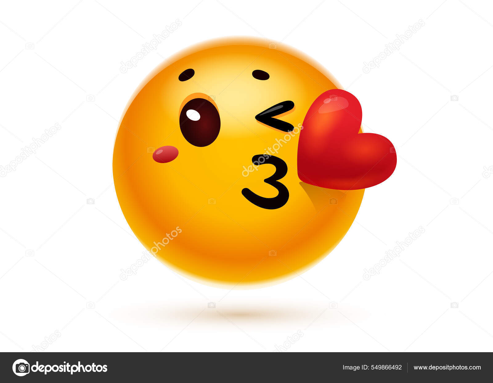 Emoji Beso Labios