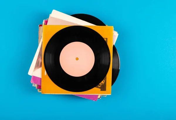 Vinyl Records Stack White Background — Stock Photo © symm #537812024