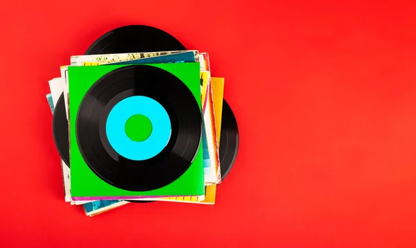 Vinyl Records Stack White Background — Stock Photo © symm #537812024