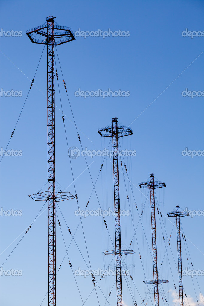 Telecommunication towers Stock Photo by ©dechevm 42107423