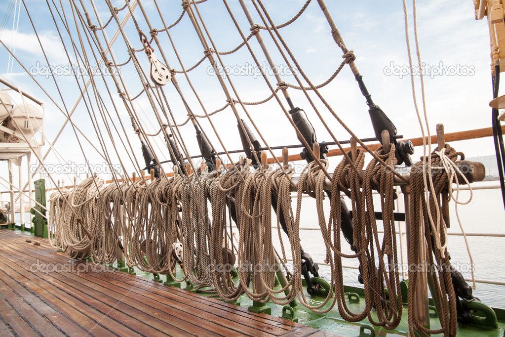 Old Sailing Ship Deck