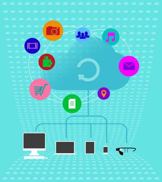 Cloud technologies - Infographics Illustration Stock Vector Image by ©Julia_Tim #42261587