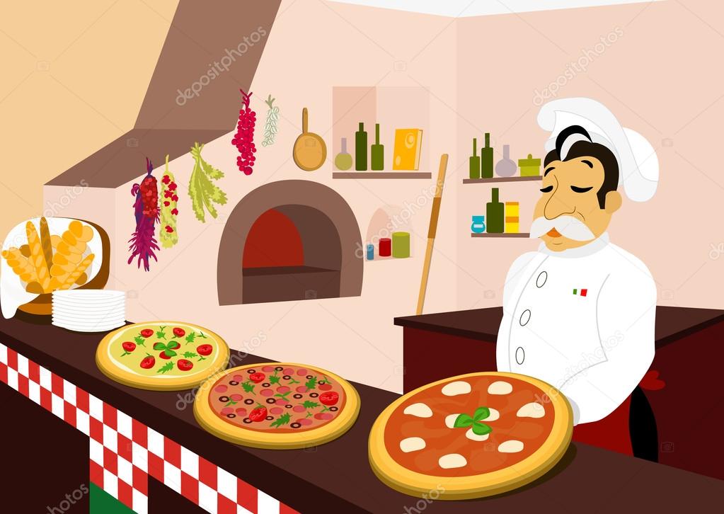 Pizzeria — Stock Vector © Julia_Tim #42261625