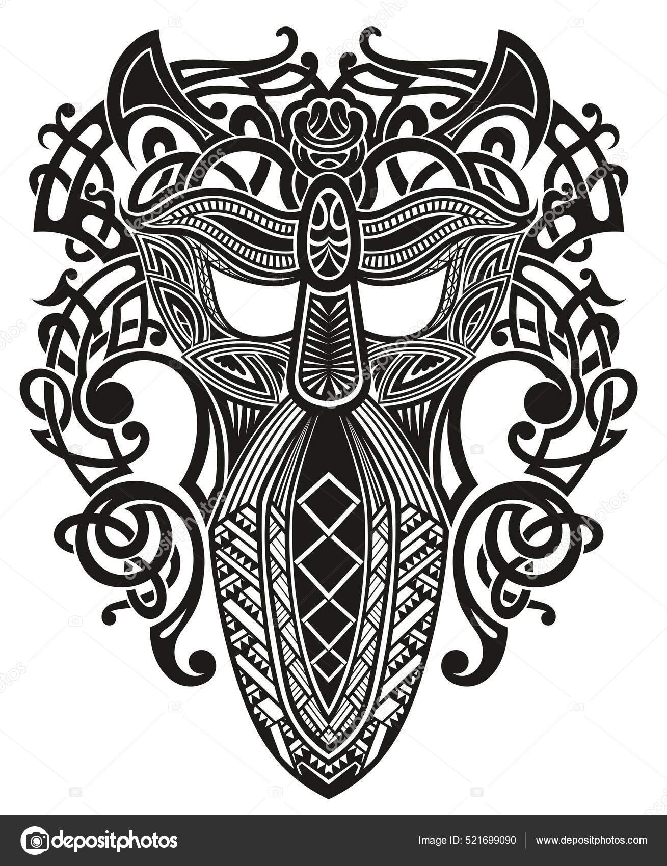 Norse Viking Tatoveringsdesign Helena Dam Campaign And Content