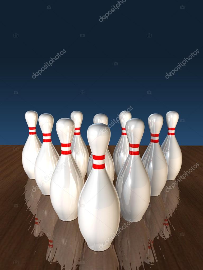 Bowling pins — Stock Photo © salvatore70_2000 #40083361