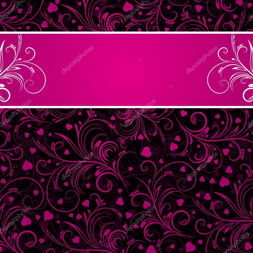 Fundo Abstrato Rosa E Preto