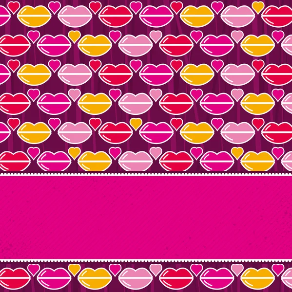 Lips border Vector Art Stock Images | Depositphotos