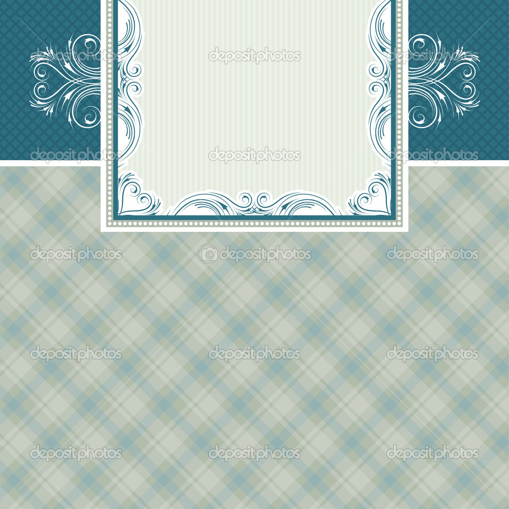 Label on color checked background, vector illustration Stock Vector ...