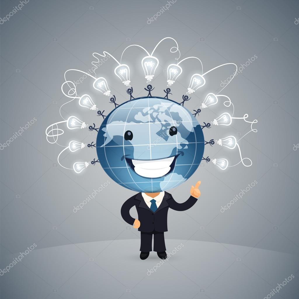 Global Idea Vector illustration Stock Vector by ©Voysla 46231875