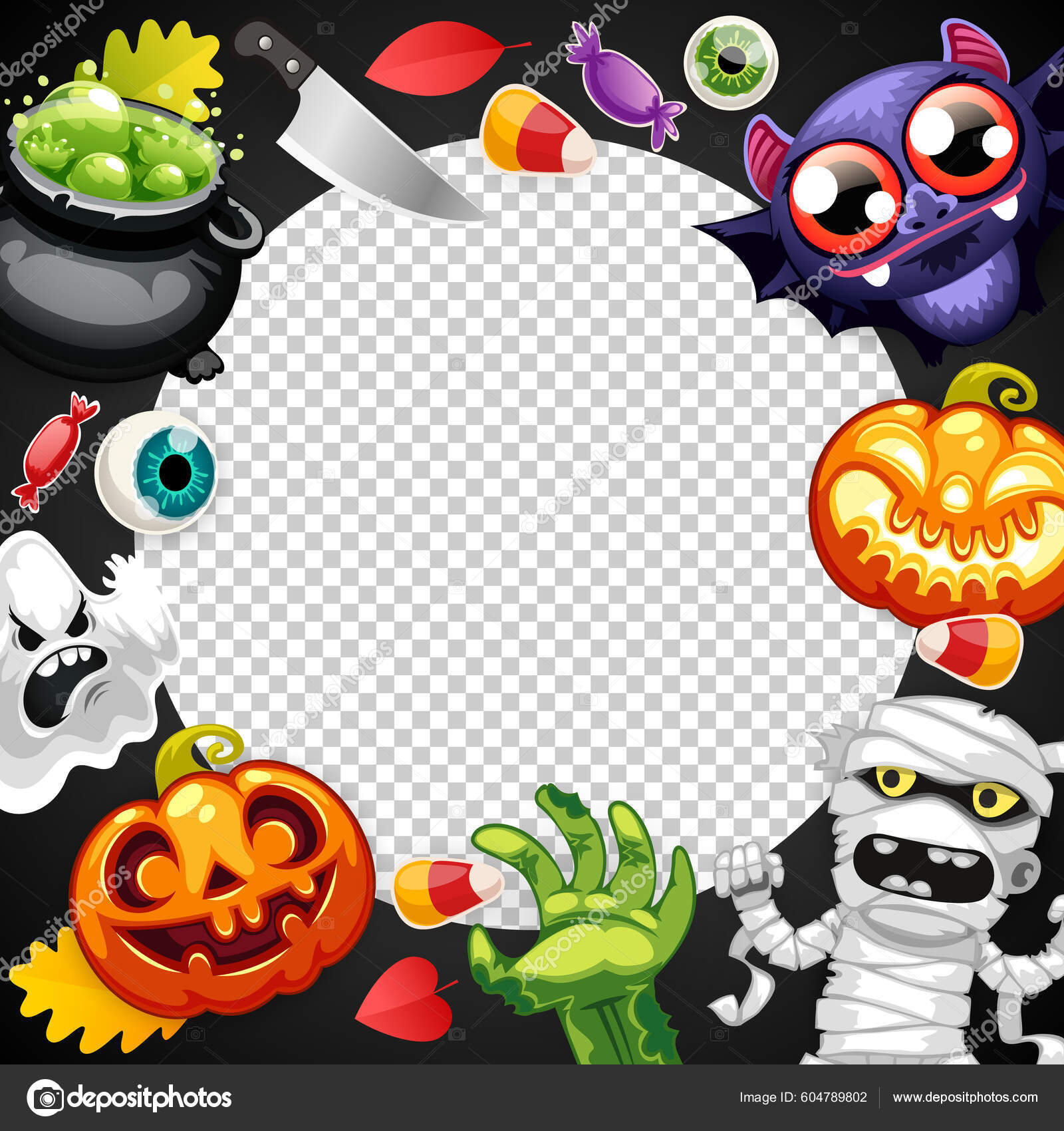 Cute Happy Halloween Border