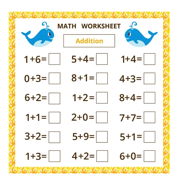 Addition worksheet Stock Photos, Royalty Free Addition worksheet Images ...