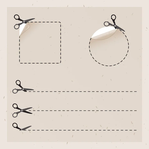 Scissors with cut lines Stock Vector by ©sonia_eps 100350192