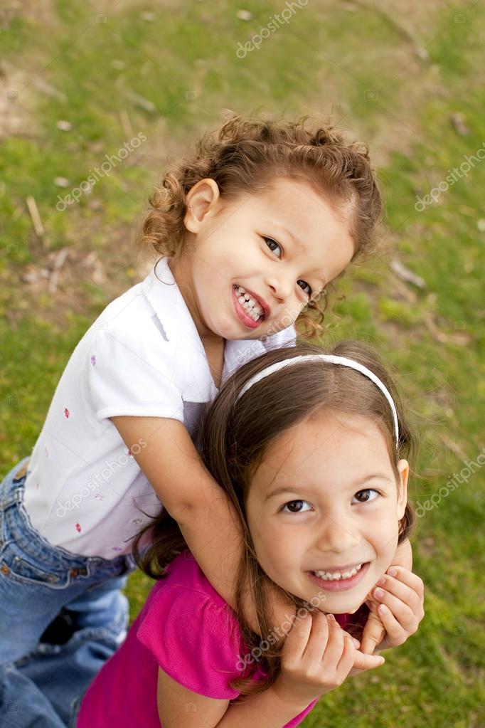 Sisters playing — Stock Photo © phase4studios #42870903