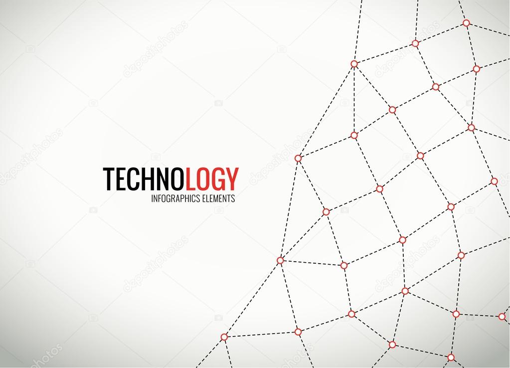 Vector dots with connections building a mesh Stock Vector Image by ...