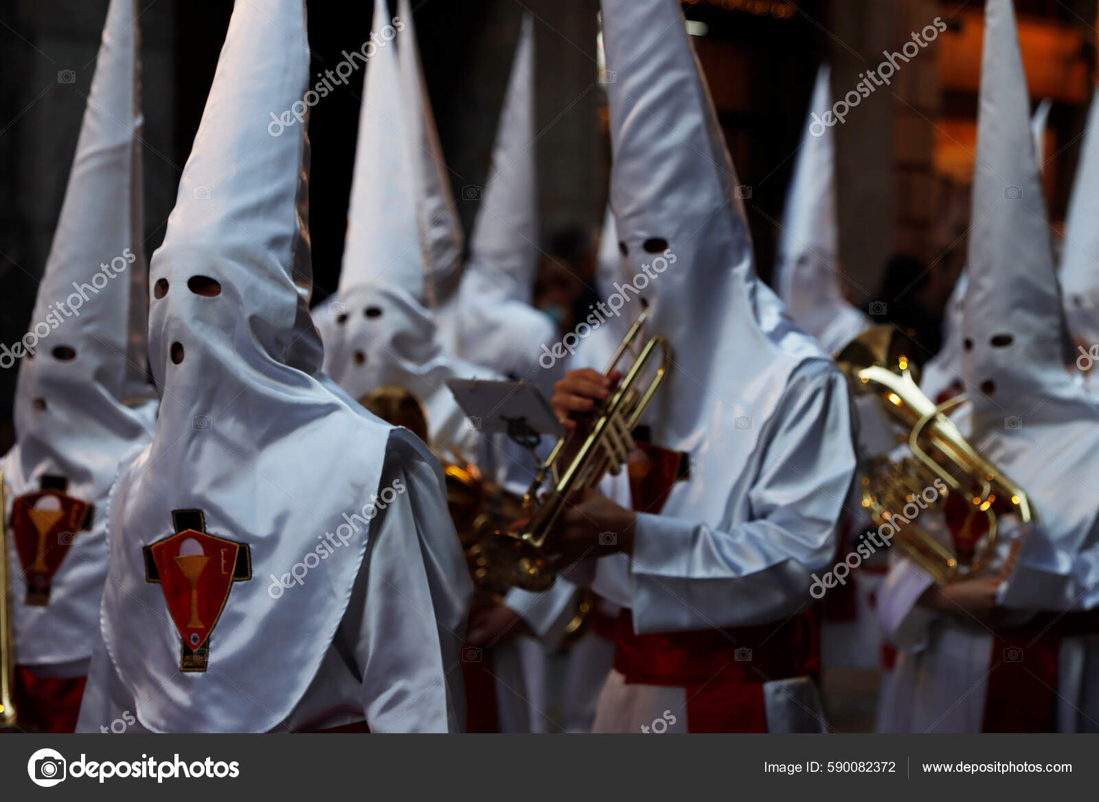 Holy Week Parade Street Spain — Stock Editorial Photo © Gorazarre ...