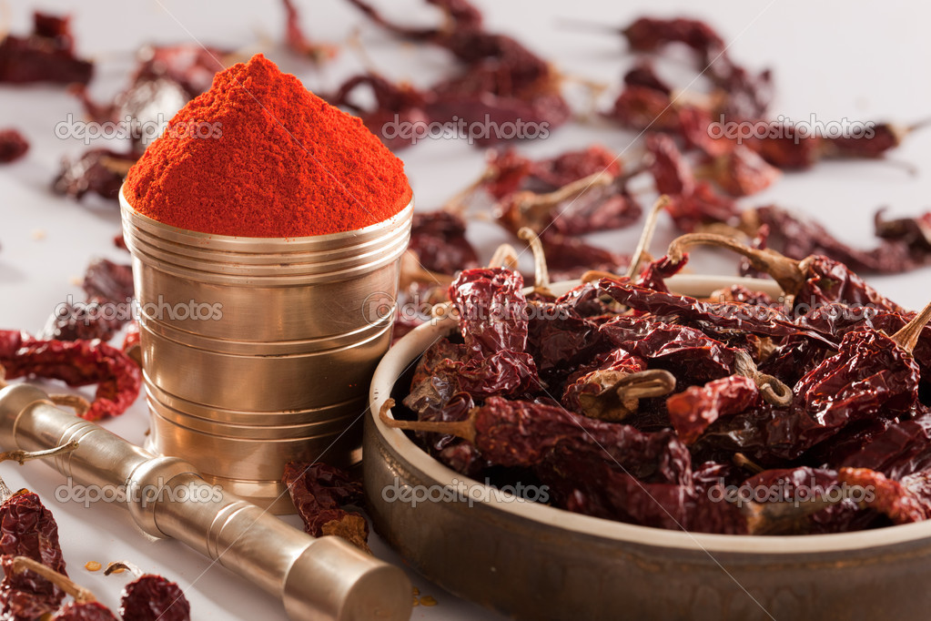 Red Chilly powder. — Stock Photo © manubahuguna #49623115