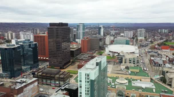 Aerial Downtown Hamilton Ontario Canada — Stock Video © hstiver #545317720