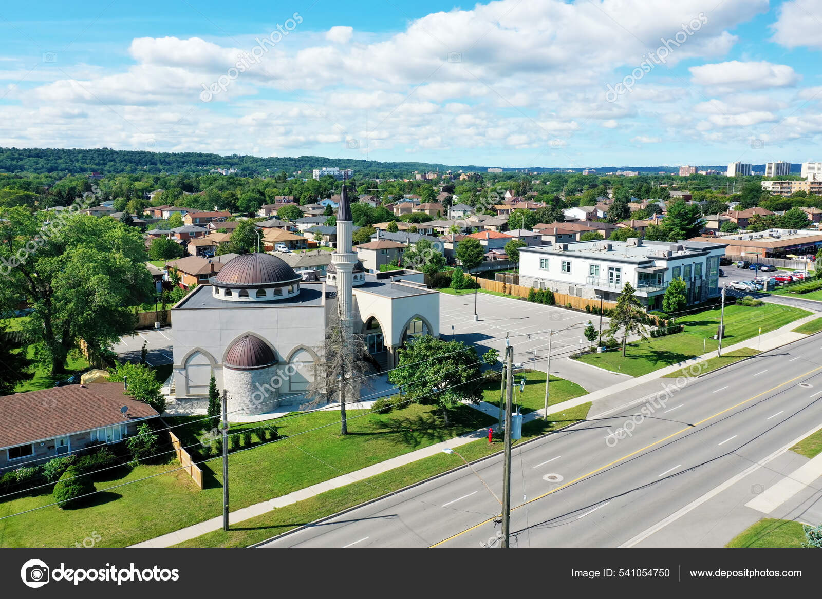 Hamilton Ontario Canada October 2021 Aerial Bosnian Islamic Centre ...