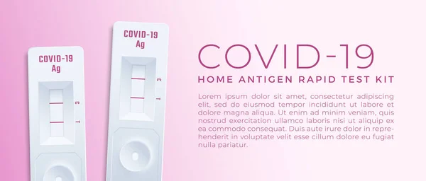 COVID-19 Antigen Fast Self Test Label Template. Medical Corona Virus ...