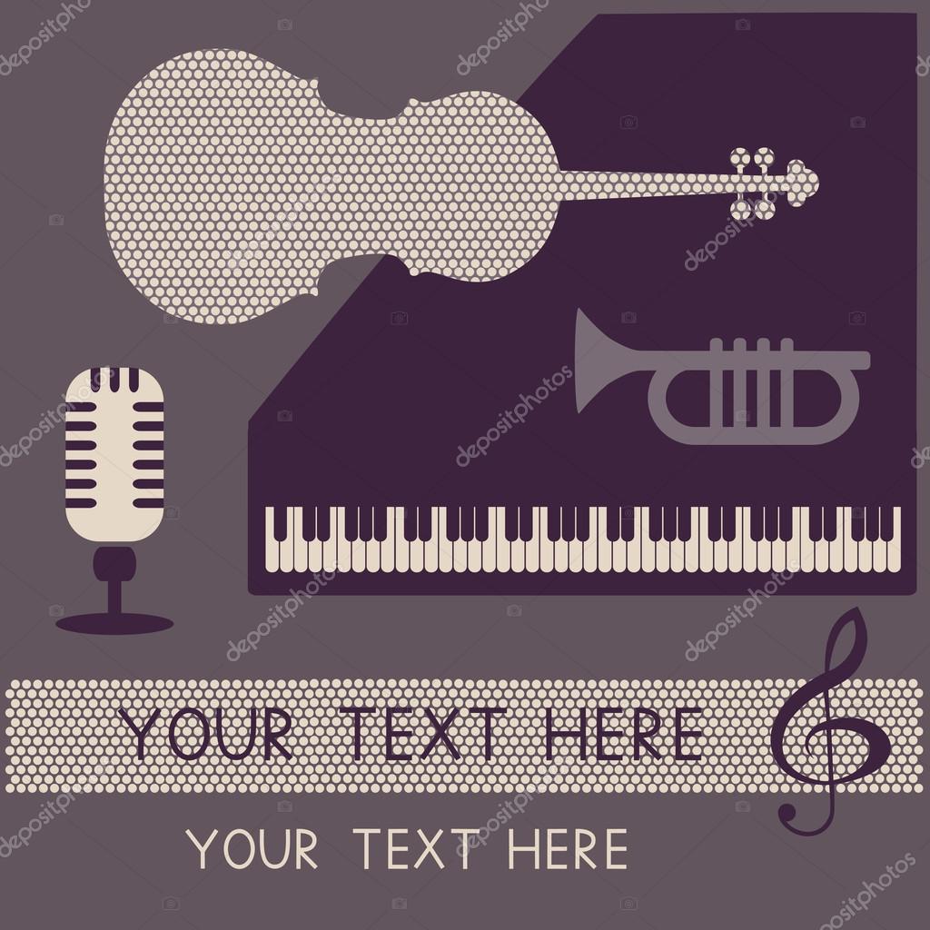 Collage with musical instruments Stock Vector Image by ©marmarto #41052759