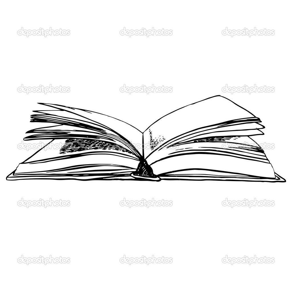 Black open book. Stock Vector by ©TAkhmet 48114329