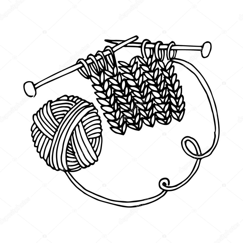 Dibujo De Manos Tejiendo