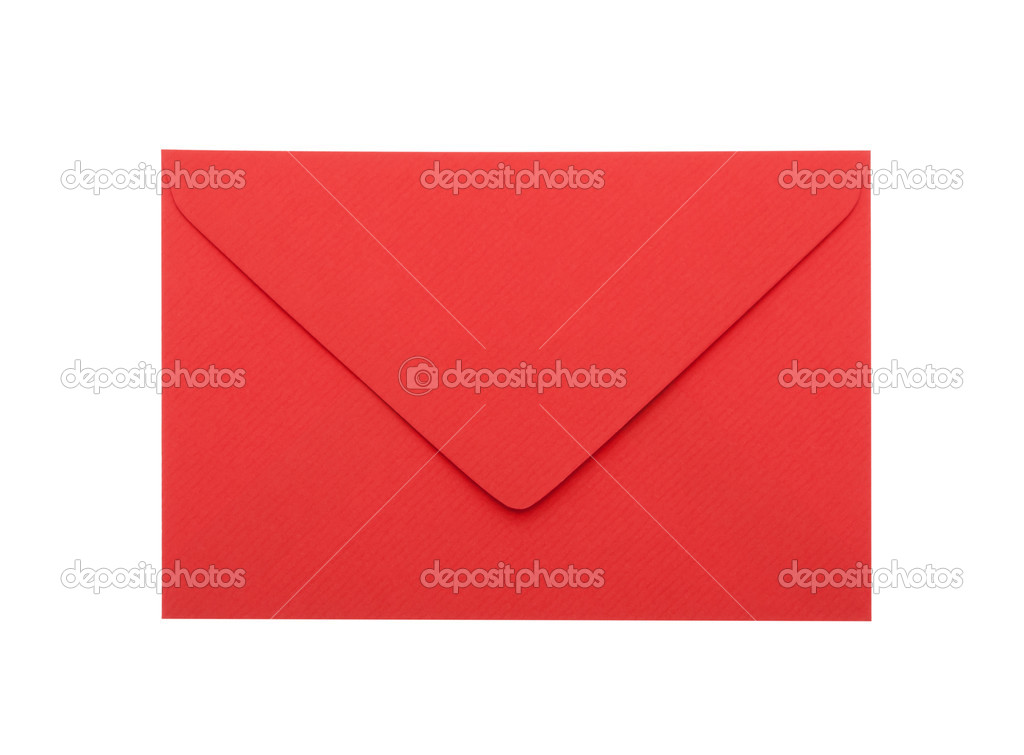 Red envelope with clipping path — Stock Photo © Skystorm #42709765