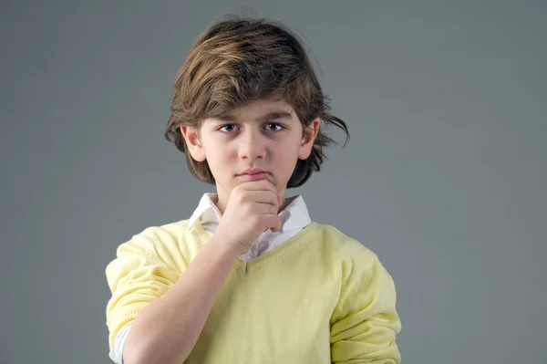 Kid thinking Stock Photos, Royalty Free Kid thinking Images | Depositphotos