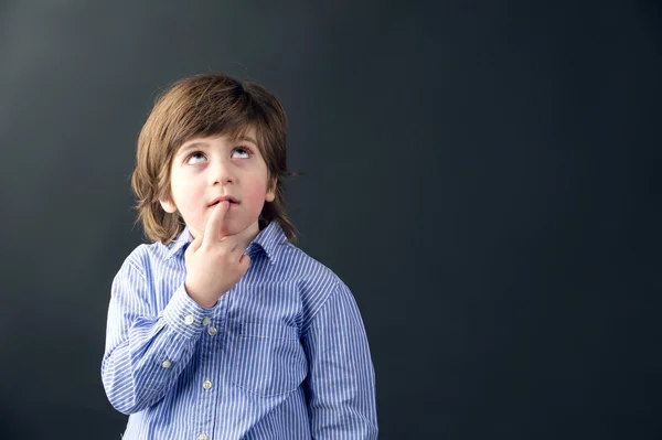 Kid thinking Stock Photos, Royalty Free Kid thinking Images | Depositphotos