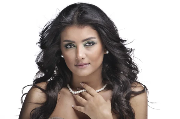 Beautiful arabian girl face — Stock Photo © diplomedia #43669699